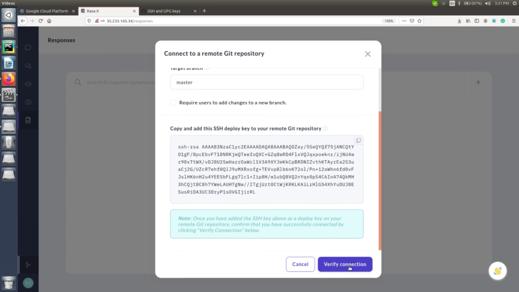EASY STEPS TO LINK GIT REPOSITORY TO RASA X ON GOOGLE CLOUD PLATFORM ...