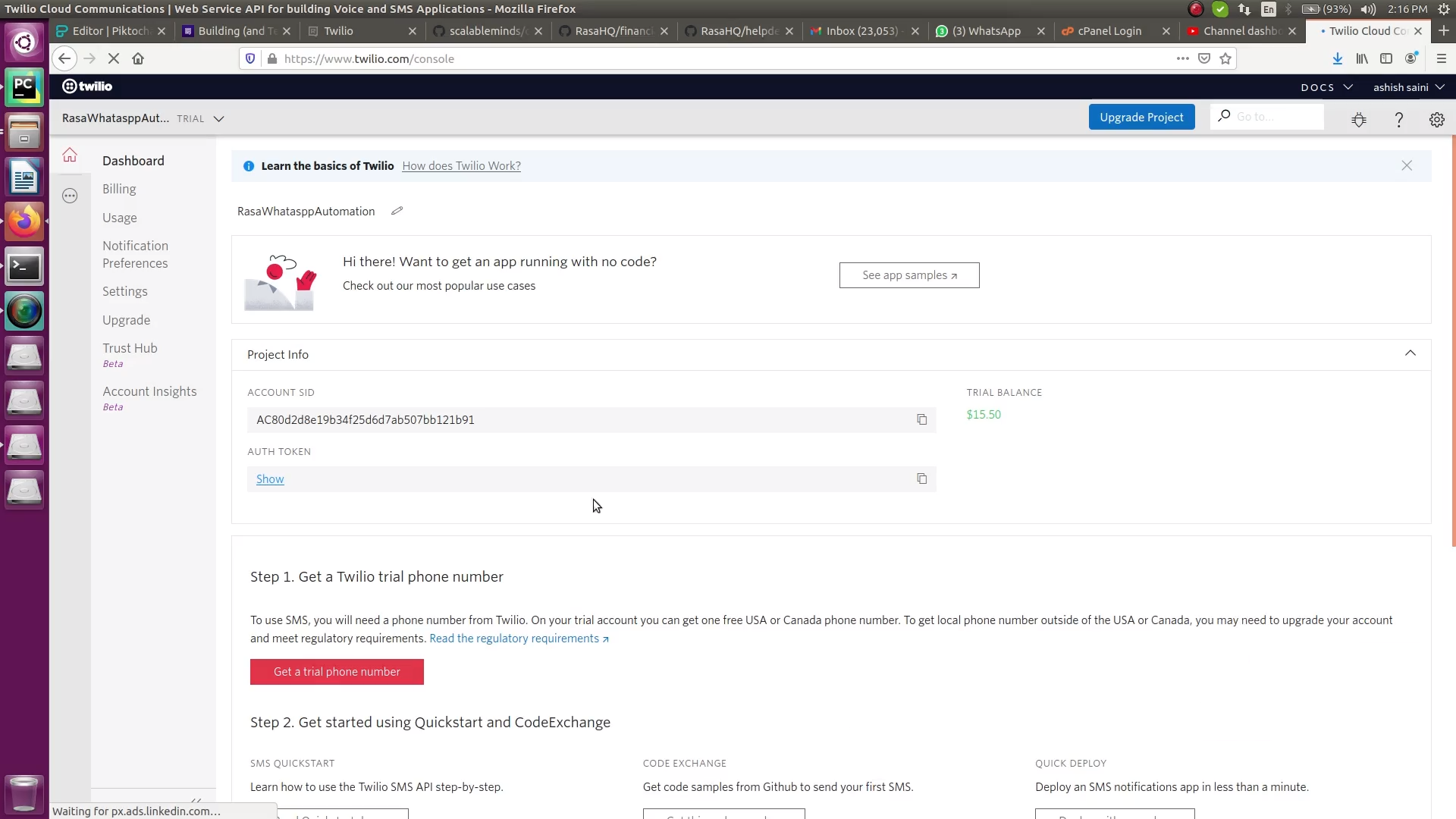EASY SETUP RASA CHATBOT ON WHATSAPP - Innovate Yourself