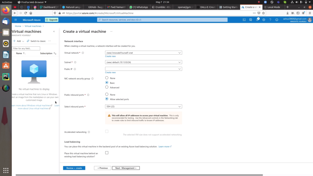 CREATING VM INSTANCE | EASY DEPLOYMENT OF RASA CHATBOT TO MICROSOFT AZURE | PART 1 - Innovate ...