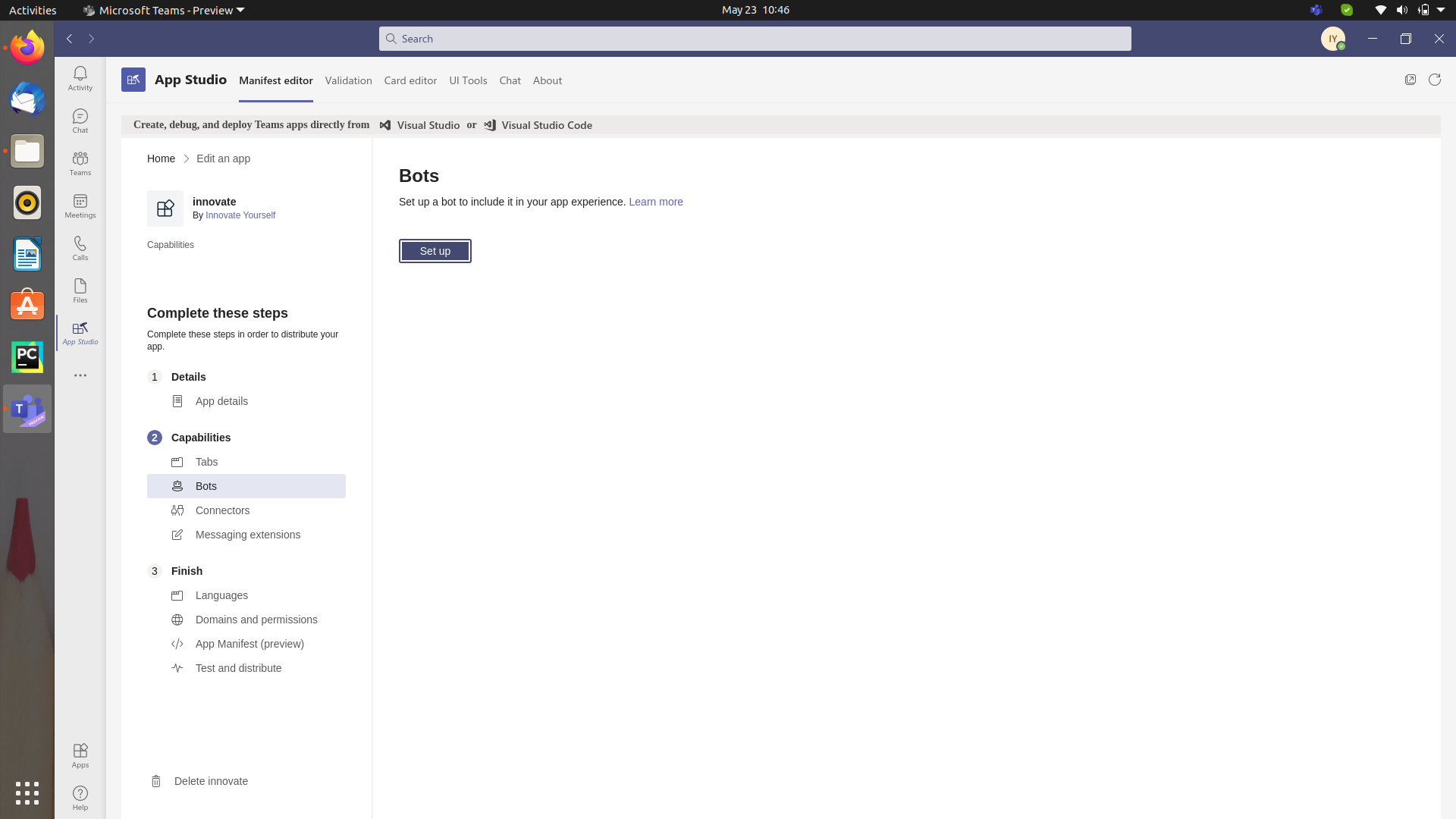 EASY STEPS 2 INTEGRATE MICROSOFT TEAMS WITH RASA CHATBOT - Innovate ...